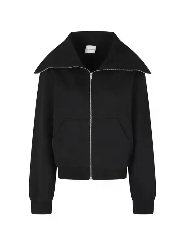 7 For All Mankind Zip-up Sailor-collar Sweater