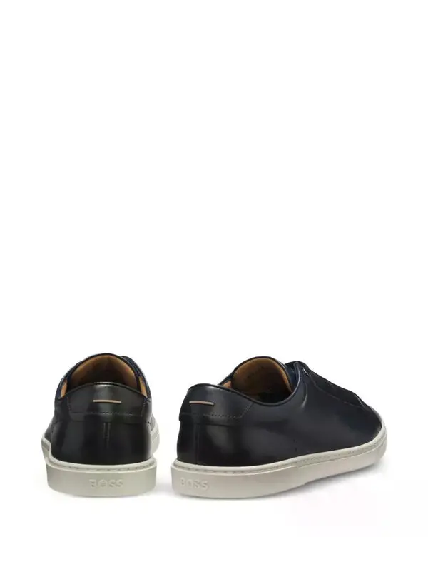 Hugo Gary Sneakers In Brushed Leather