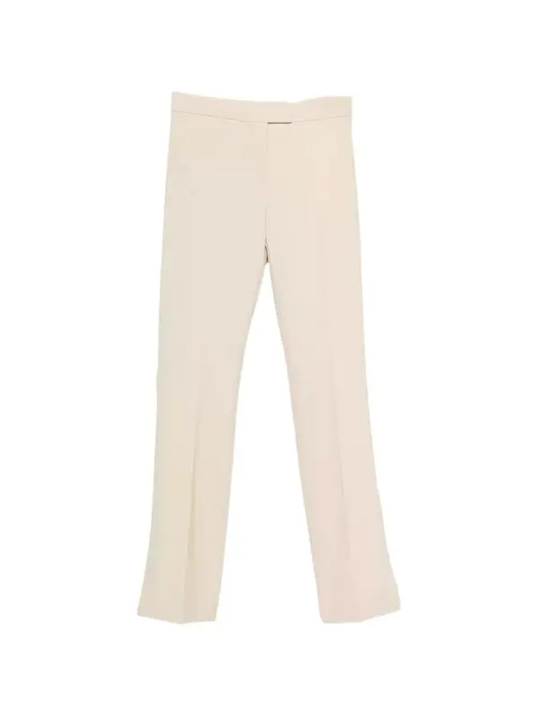 Sportmax Pressed-crease Slit-hem Trousers