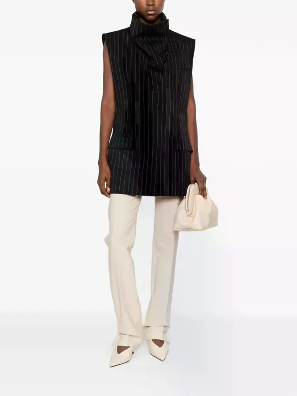 Sportmax Pressed-crease Slit-hem Trousers