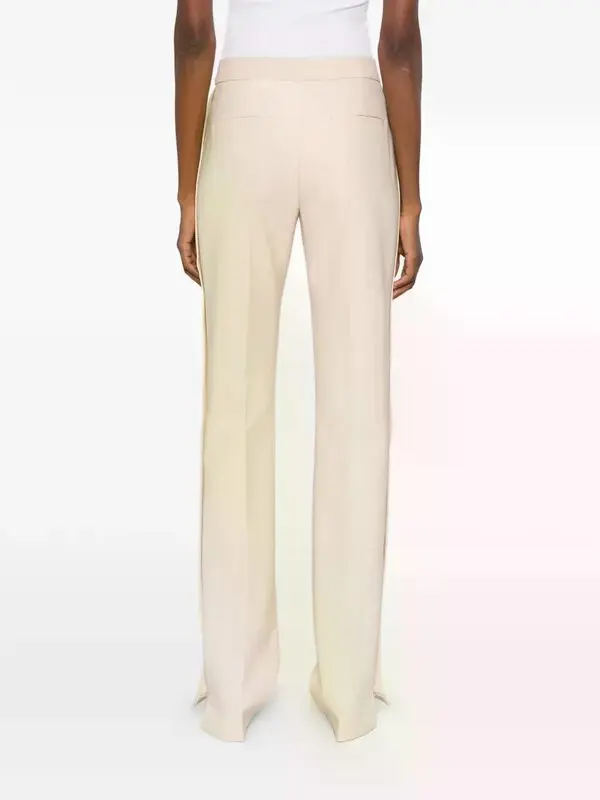 Sportmax Pressed-crease Slit-hem Trousers