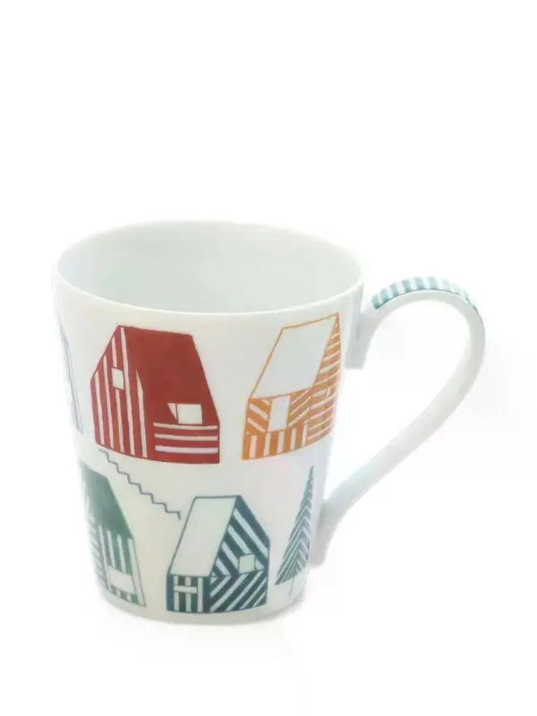Hermès 2010s Les Cabanes Mug - White