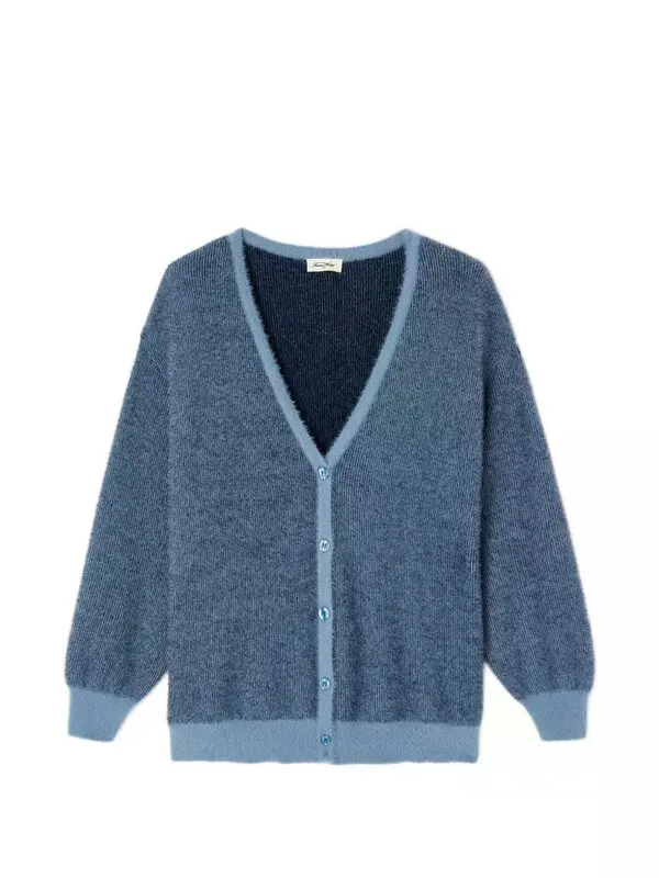 American Vintage Sapowood V-neck Cardigan - Blue