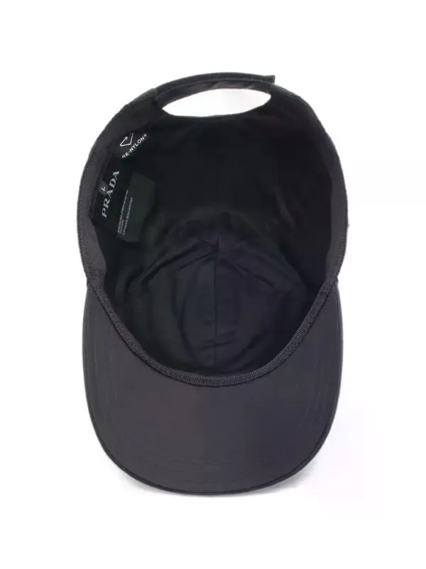 Prada 2020s Re-nylon Triangle Logo Cap