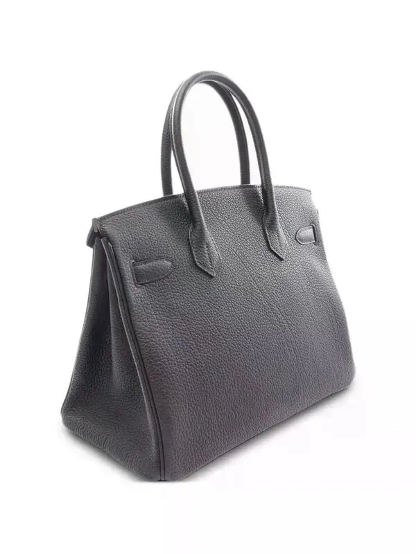 Hermès 2026 30 Birkin Tote Bag - Black