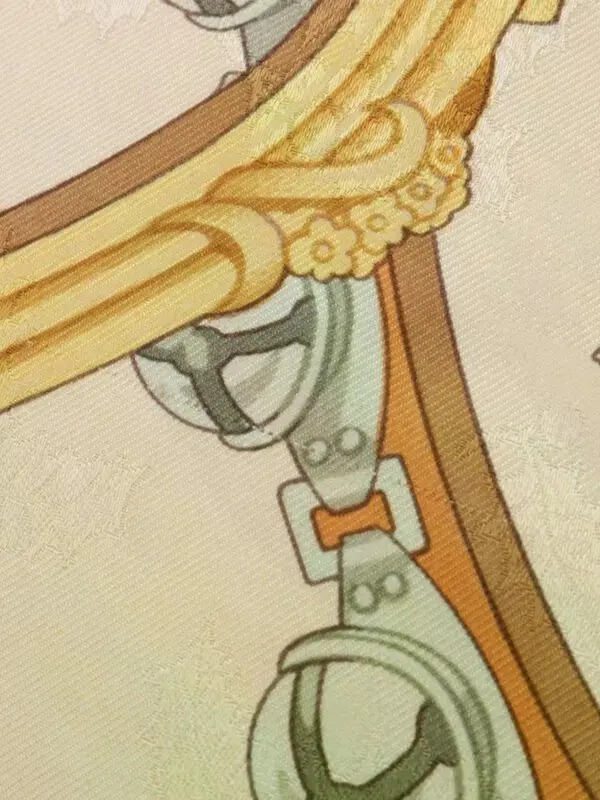 Hermès 2010s 90 Plumes Et Grelots Scarf
