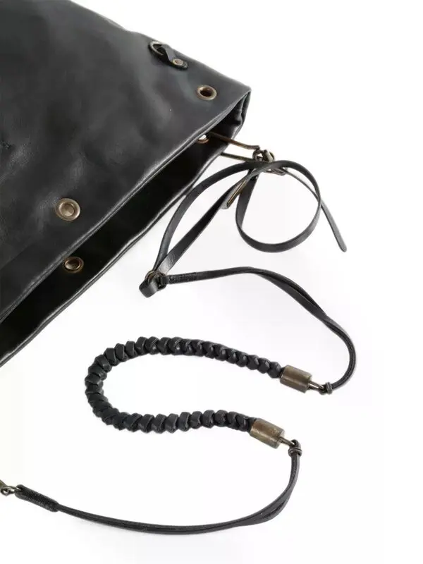 ZIGGY CHEN Eyelet-embellished Leather Tote Bag