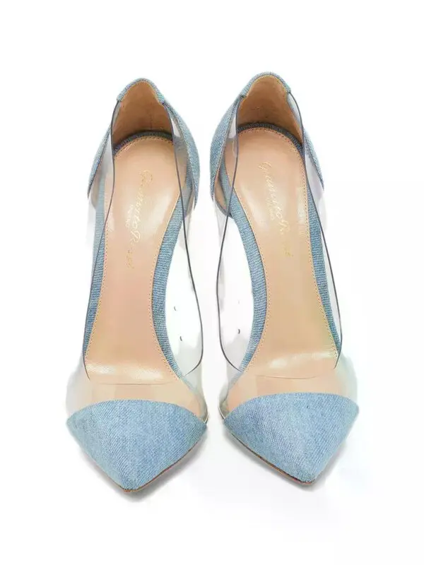 GIANVITO ROSSI Plexi Pointed-toe Pumps