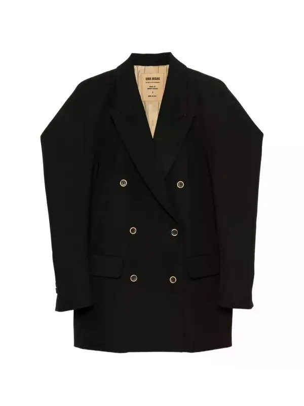 UMA WANG Kobbl Double-breasted Sculptural-sleeve Jacket