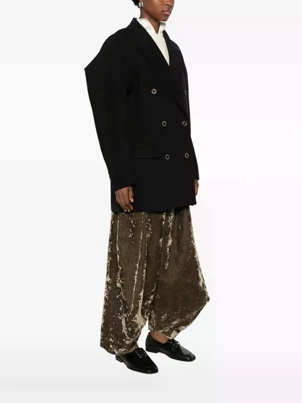 UMA WANG Kobbl Double-breasted Sculptural-sleeve Jacket