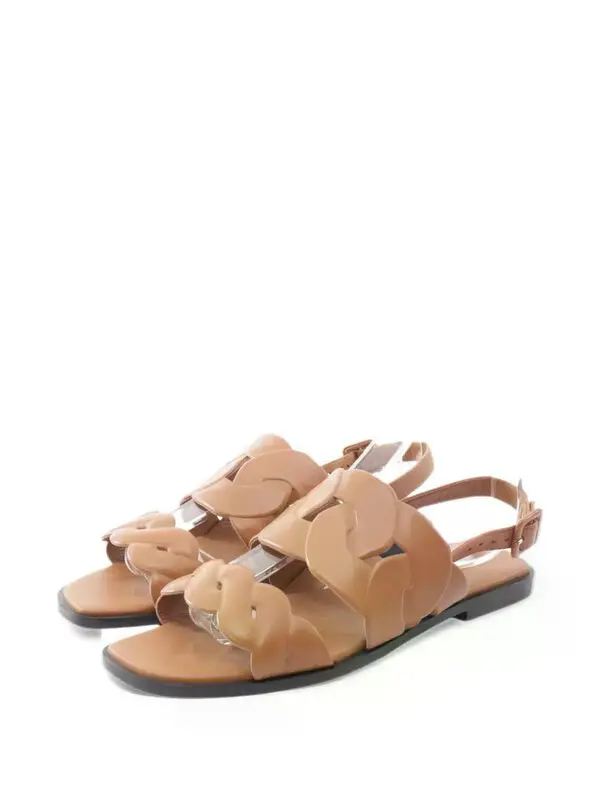 Hermès 2010s Grace Leather Sandals