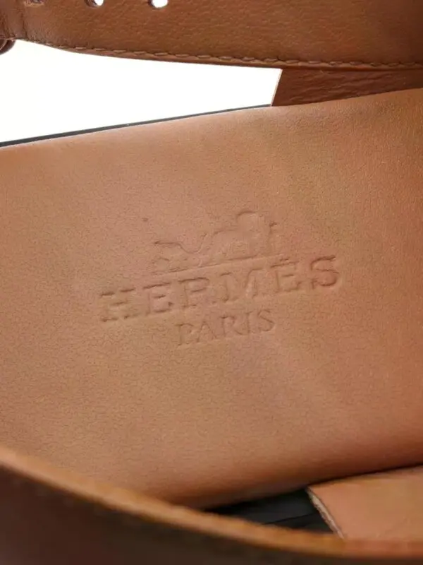 Hermès 2010s Grace Leather Sandals