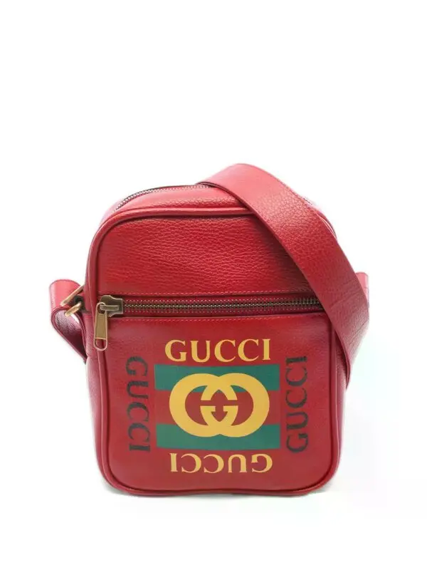 Gucci 2010s Print Messenger Bag