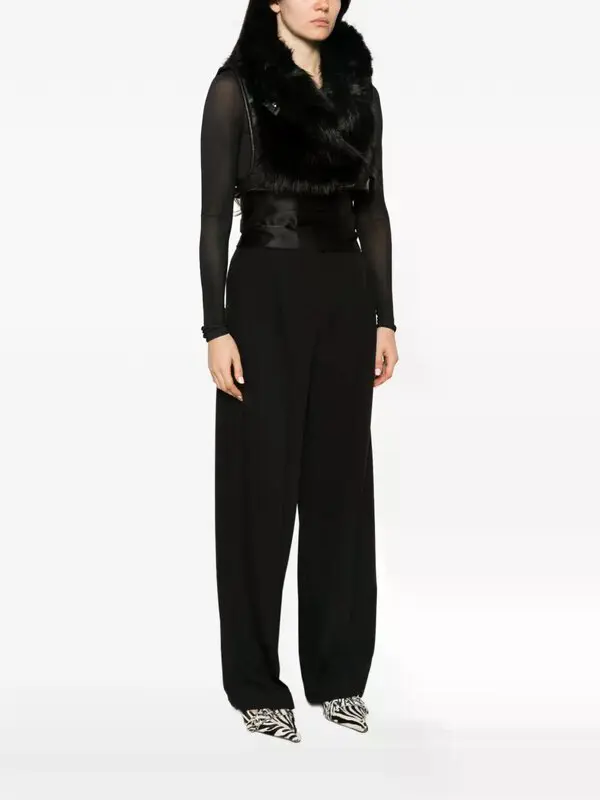 Patrizia Pepe Faux-fur High-neck Gilet