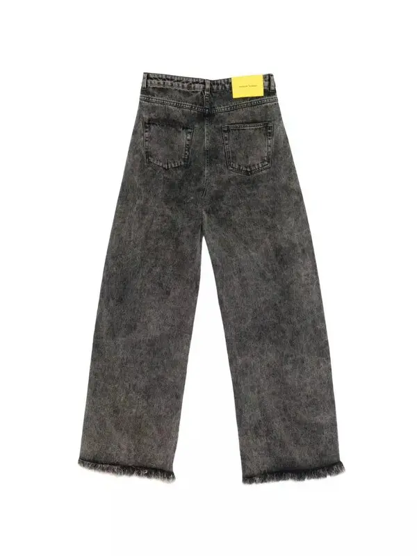 MARQUES' ALMEIDA Bead-embellished Frayed Jeans