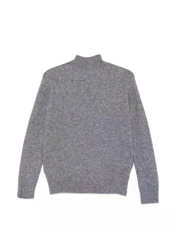 MRZ High-neck Side-slit Sweater