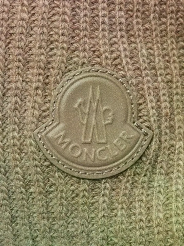 Moncler 2020s Logo Patch Beanie Hat