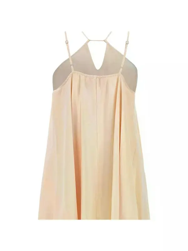 KAOS Satin-finish V-neck Mini Dress