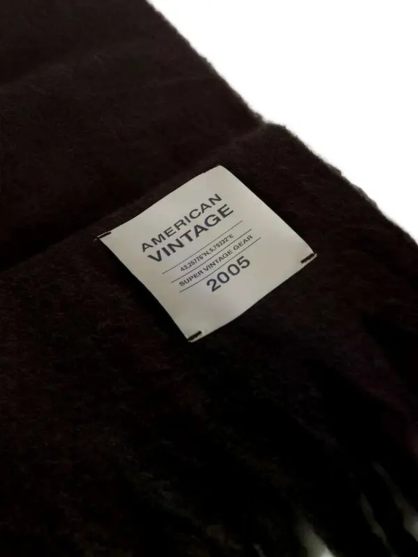 American Vintage Zinaco Fringed-edge Scarf