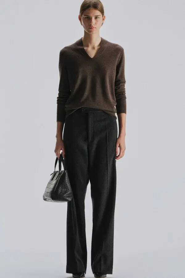 THE ROW Piro Sweater - Nut Brown