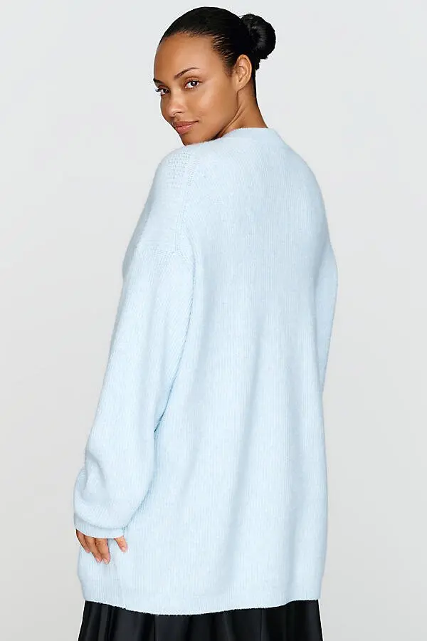 Anthropologie Maeve Wool Blend Overd Long Le Cardigan