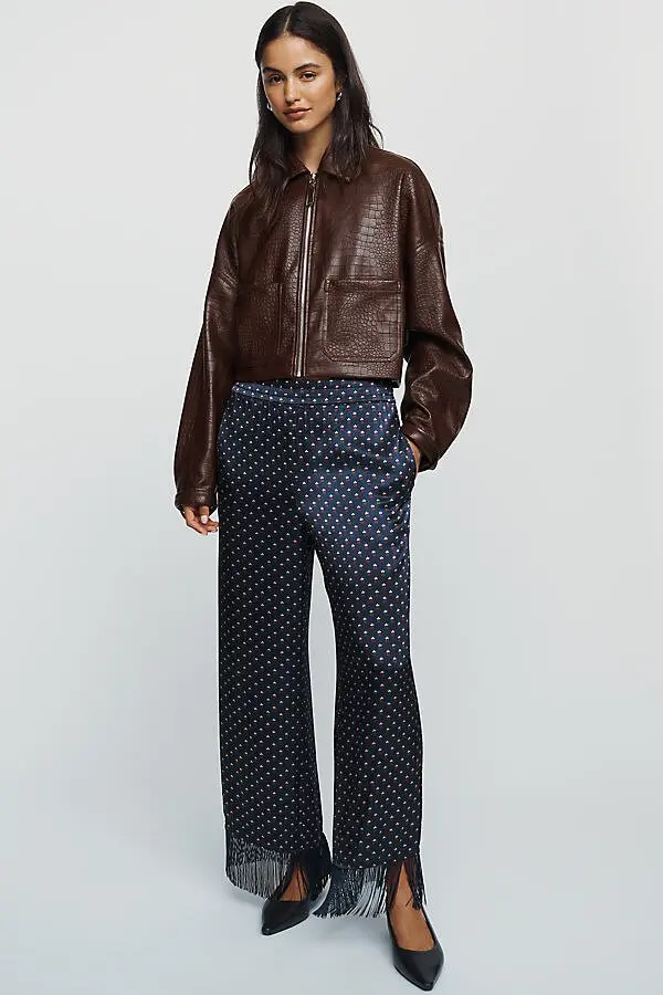 Anthropologie Sat Frged Pull On Pants