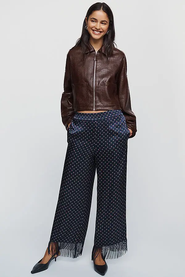 Anthropologie Sat Frged Pull On Pants