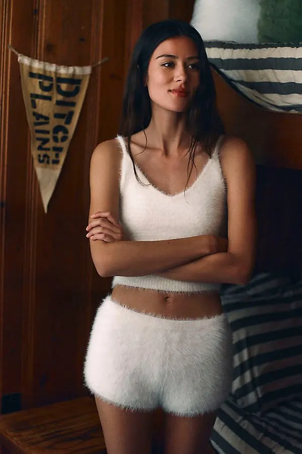 LYREBIRD Cozy Tailored Shorts - White