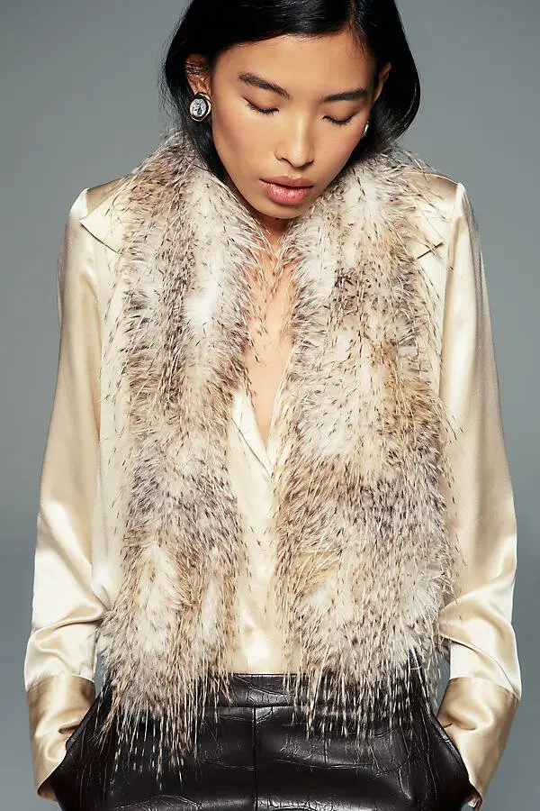 Anna Sui Faux Fur Scarf