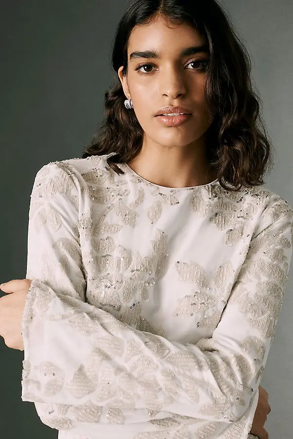 Bhldn Sequed Mi Dress
