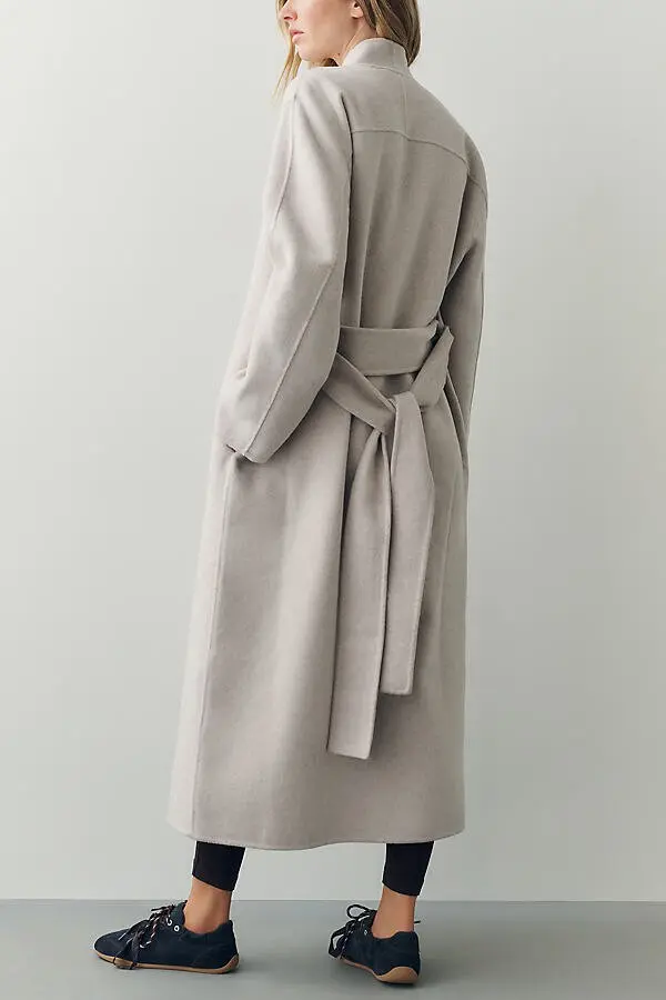 Varley Felice Wool Blend Belted Coat Jacket
