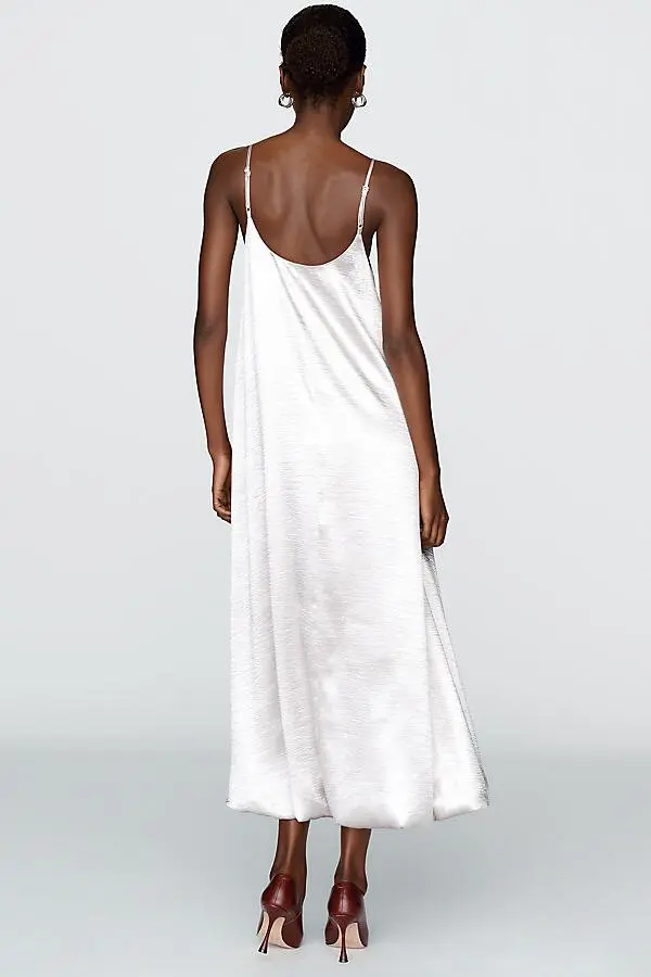 SUNDAY IN BROOKLYN Liquid She Bubble Hem Midi Dress