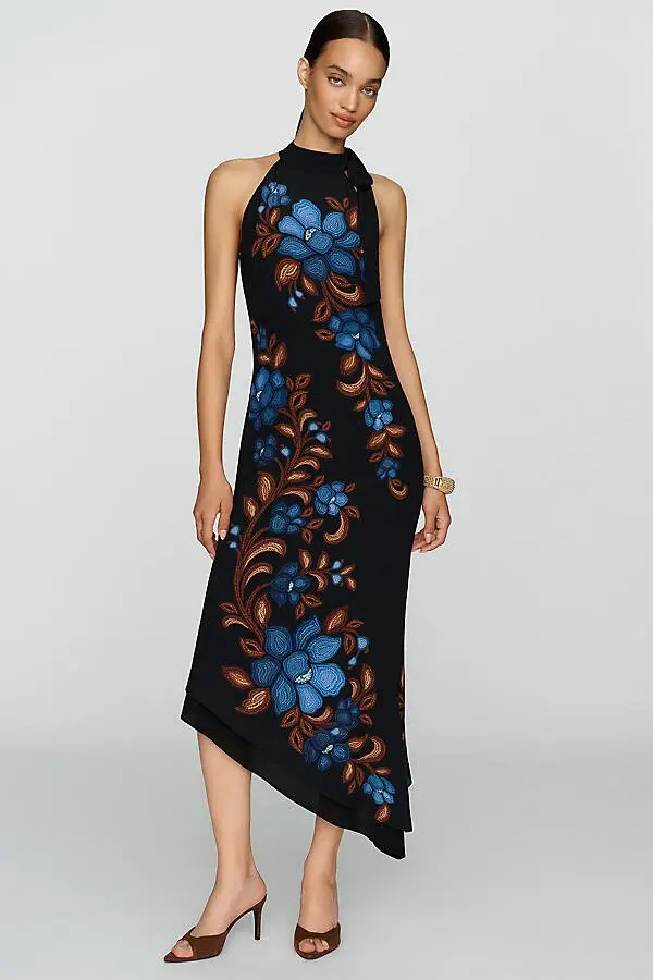 Farm Rio X Halter Maxi Dress