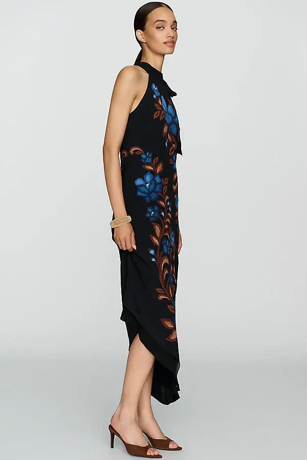 Farm Rio X Halter Maxi Dress