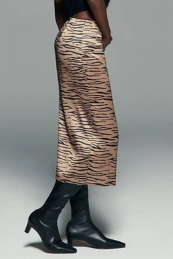REFORMATION Helen 1% Silk Midi Skirt