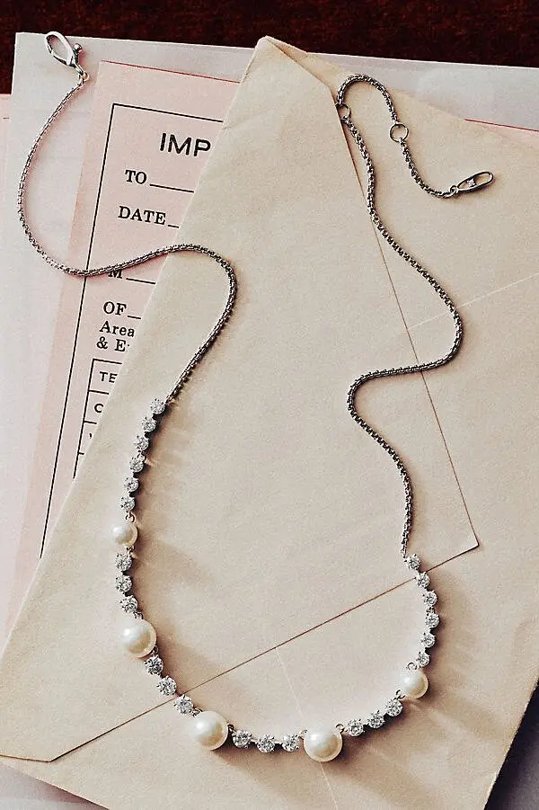 Nadri Venus Pearl Necklace - Gold