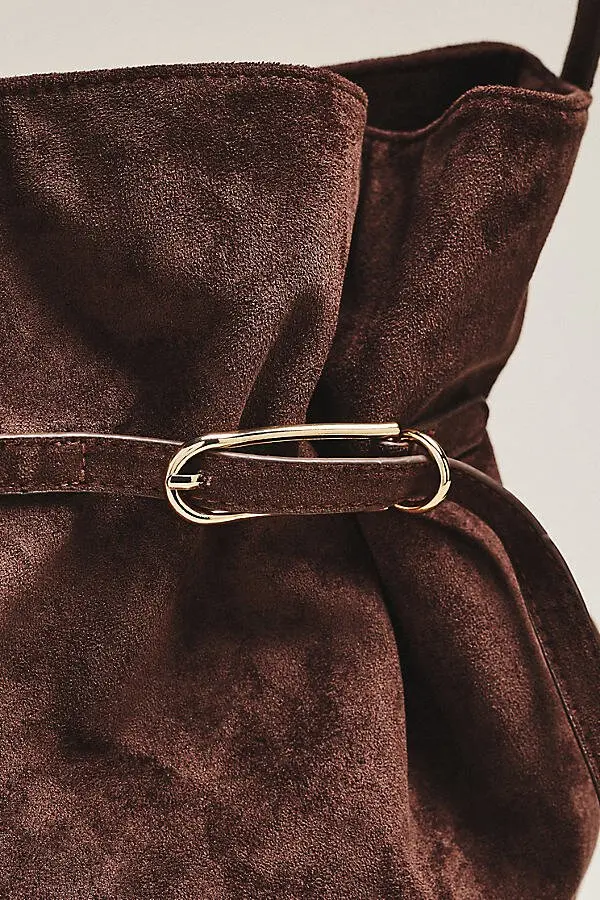 AOTA The Savannah Faux Suede Bucket Bag