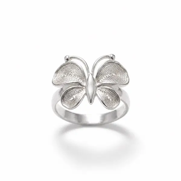 YIEON Butterfly Fine Filigree Ring
