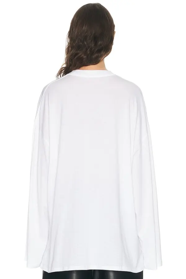 THE FRANKIE SHOP Rio Oversized Sleeve Tee - White
