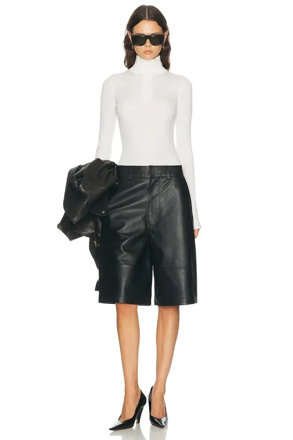 THE FRANKIE SHOP Sade Knit Zip Sweater