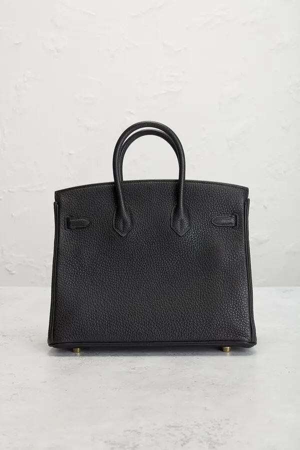 Hermès Togo Birkin 25 Handbag In Black