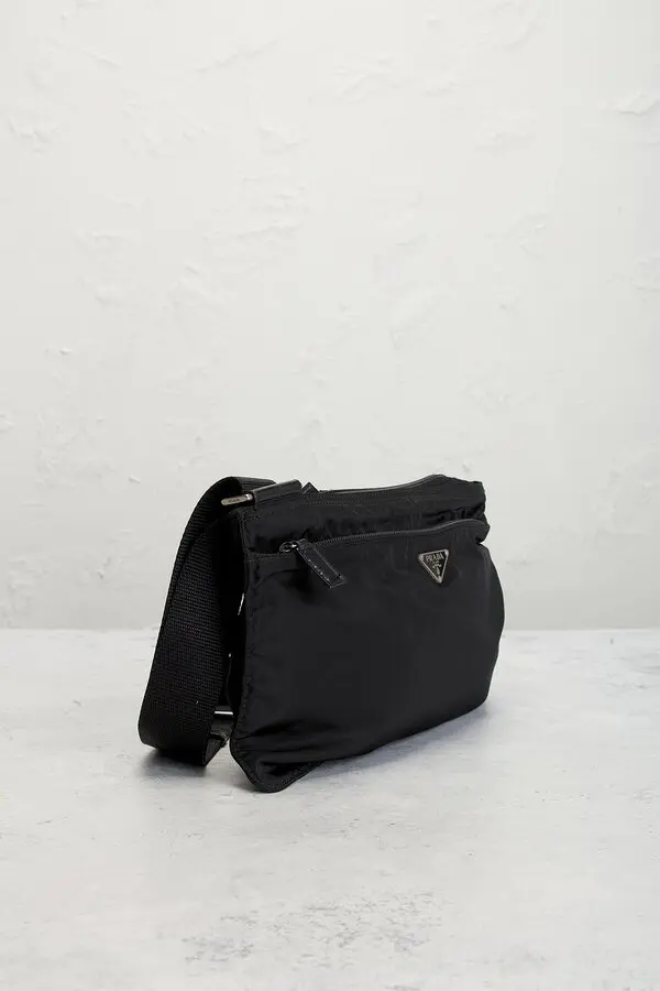 Prada Tessuto Flat Messenger Bag