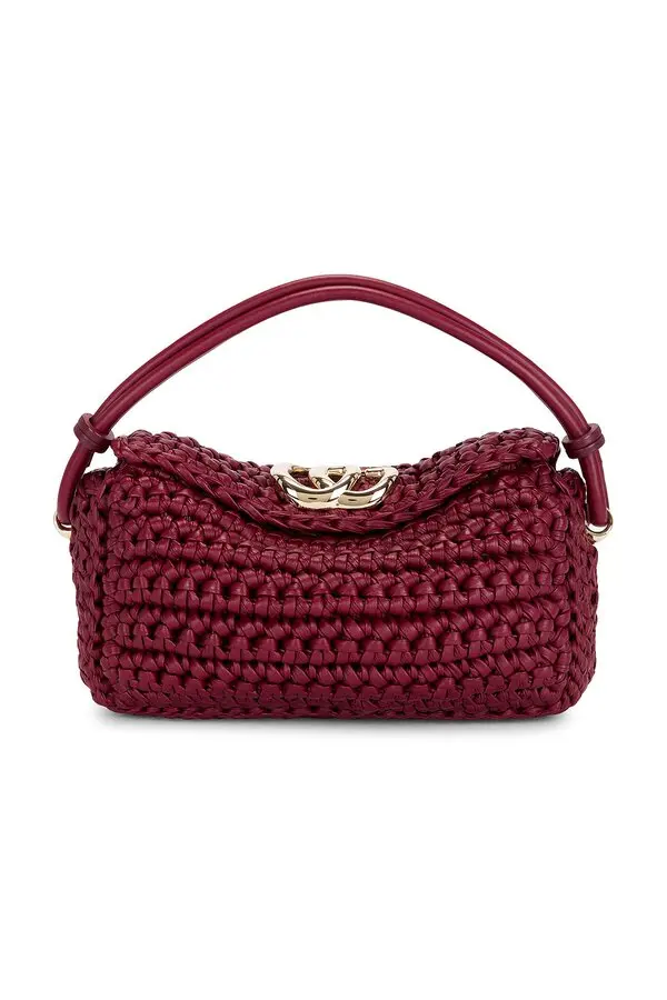 Gucci Braided Gg Marmont Shoulder Bag - Red