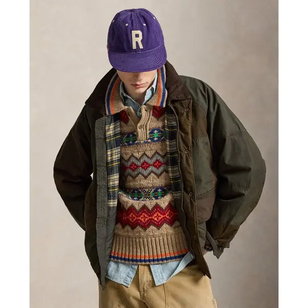 Ralph Lauren Patchwork Oilcloth Utility Jacket