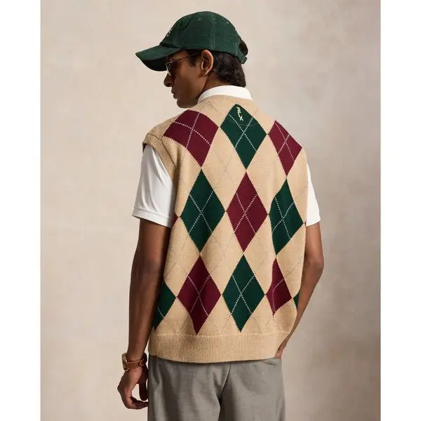 Ralph Lauren Big Fit Argyle Sweater Vest