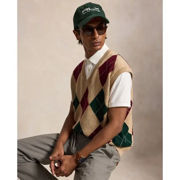 Ralph Lauren Big Fit Argyle Sweater Vest
