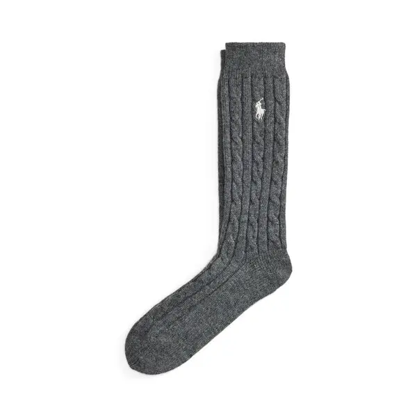 Ralph Lauren Cable-knit Crew Socks