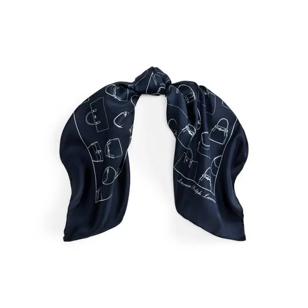 Ralph Lauren Handbag-print Silk Square Scarf