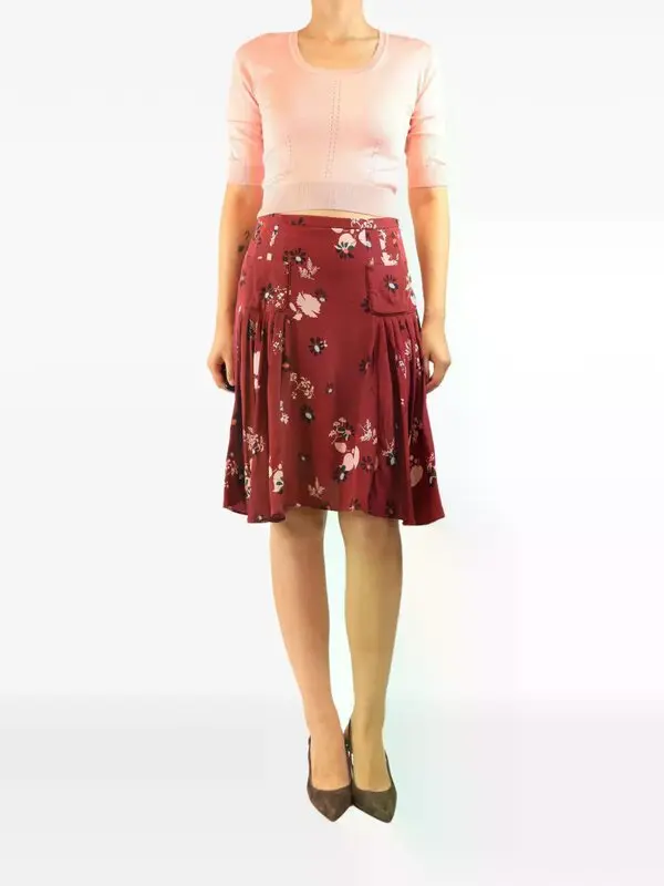 Valentino Garavani Floral-print Silk Midi Skirt