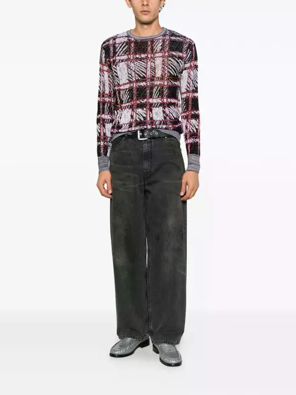 VIVIENNE WESTWOOD Tartan-check Orb-embroidered Sweater